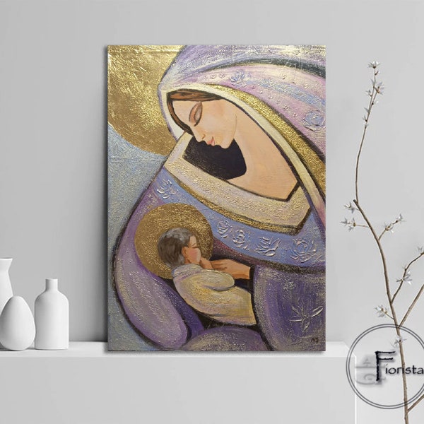 Abstract Virgin Mary - Etsy