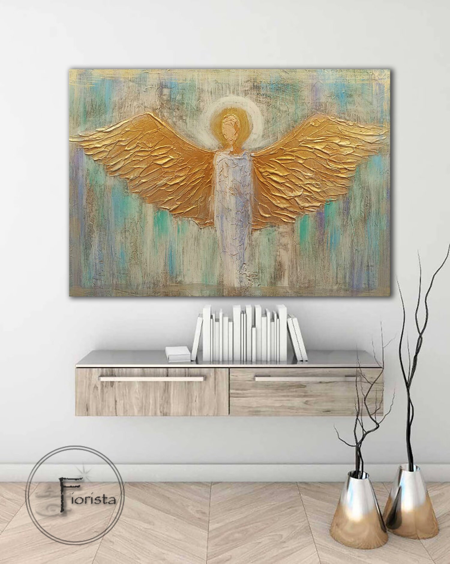 Angel Painting, Texture Angel Wings, Golden Art 3d, Religious Art ...
