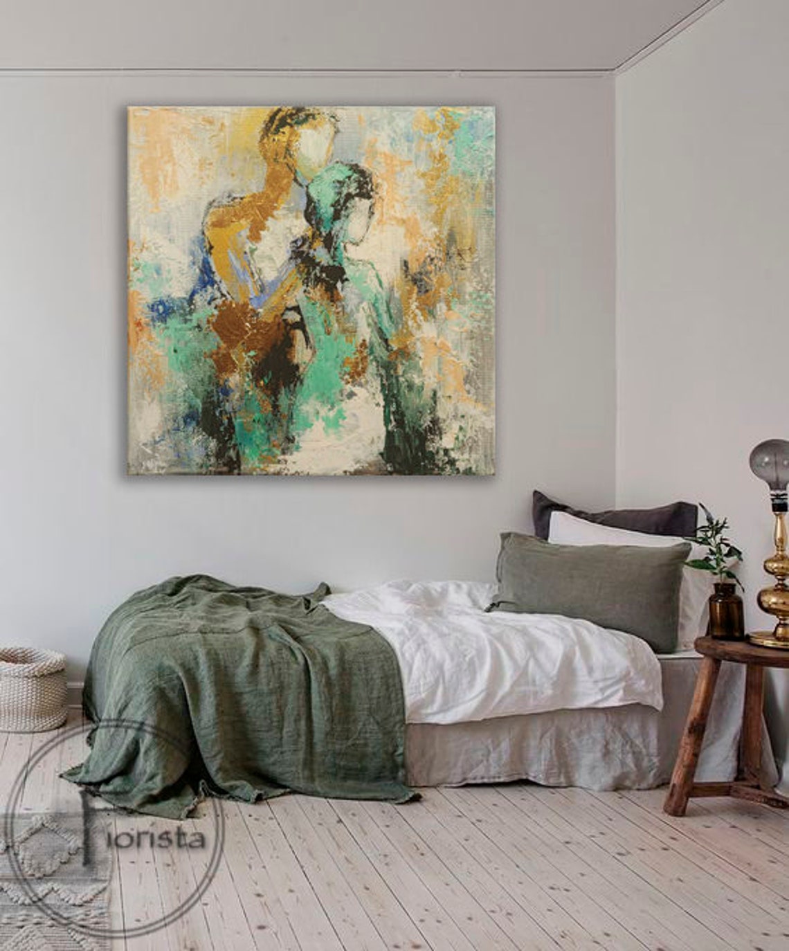 Large Picture Art Loft Minimalism Painting About Love Nordic - Etsy
