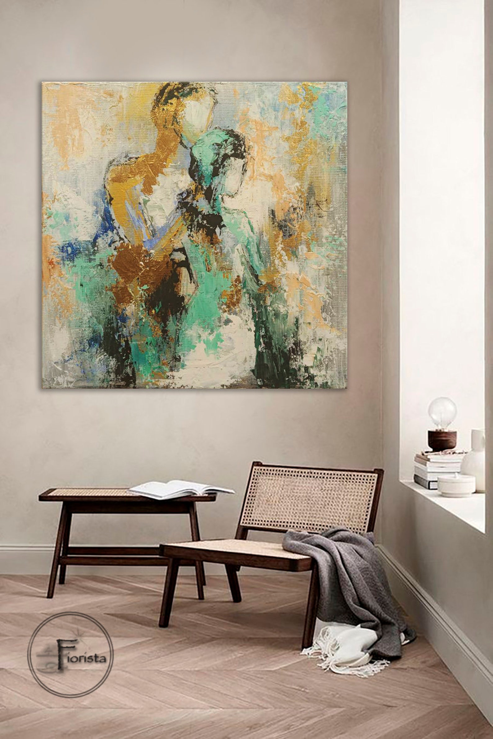 Large Picture Art Loft Minimalism Painting About Love Nordic - Etsy