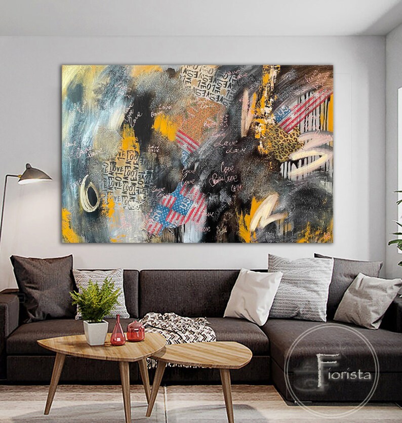 Abstract Canvas Paintings Large Colorful Canvas Wall Art | Etsy