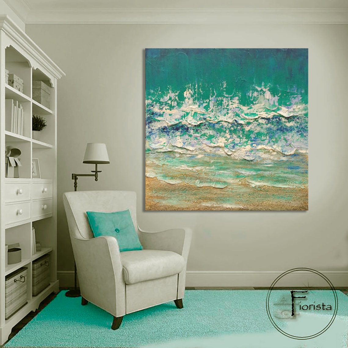 3D Ocean Art Ocean Painting Sea and Beach Seascape Beach | Etsy