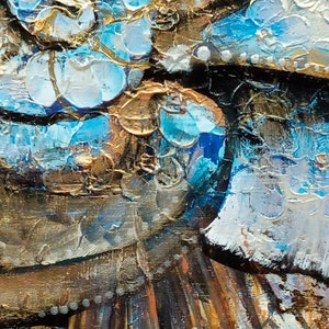 Gold Shell Texture Wall Painting Oversized Oil Painting Abstract ...