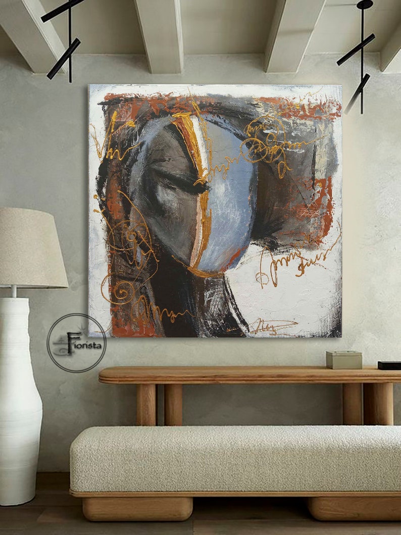 Large Abstract Painting Figurative Painting Abstract Girl - Etsy