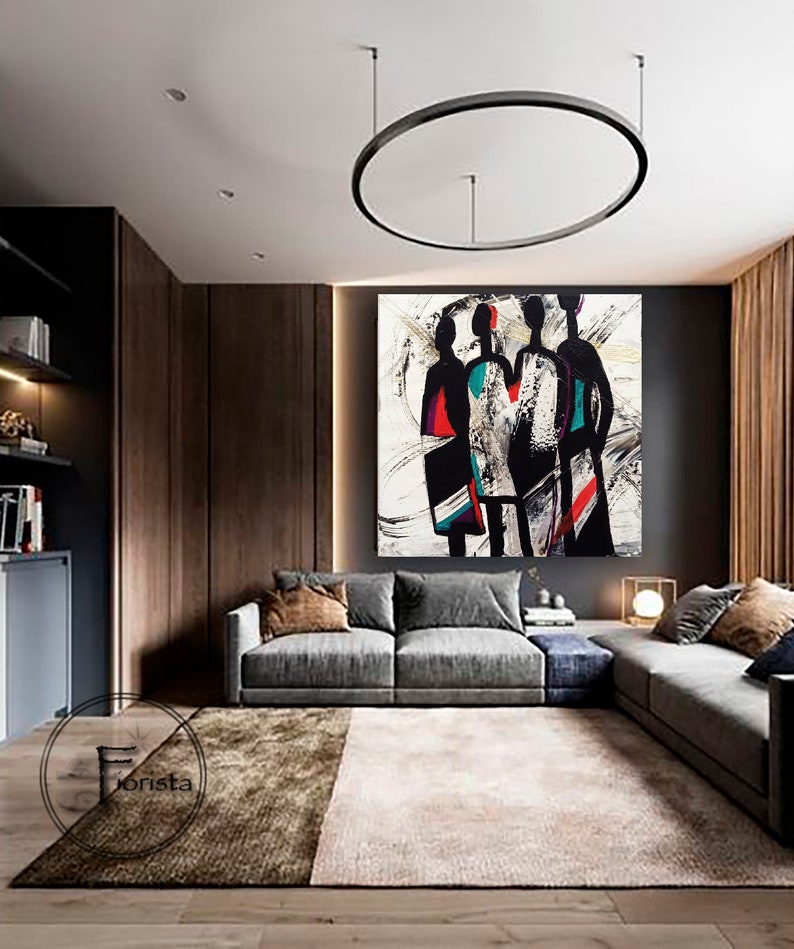 African Art Minimalism Abstract Canvas Painting Wall Art - Etsy