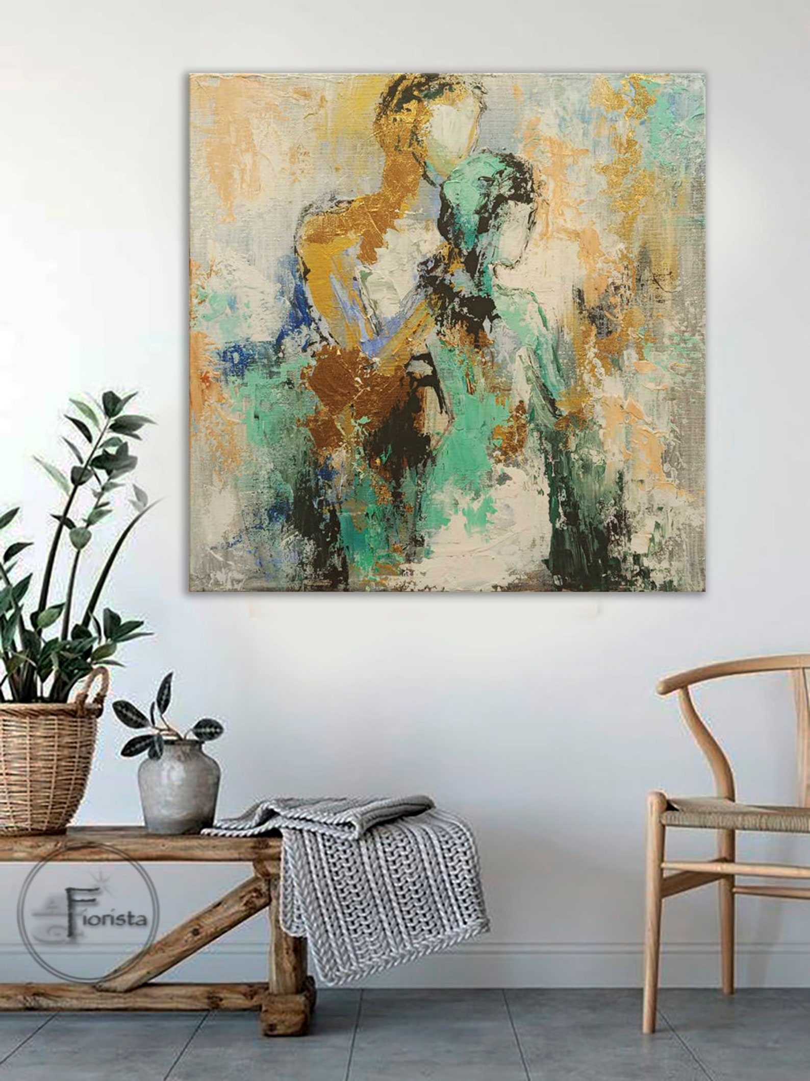 Large Picture Art Loft Minimalism Painting About Love Nordic Painting ...