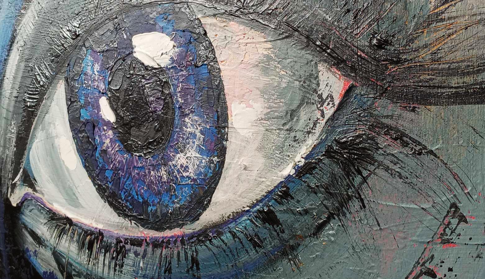 Eye Wall Art, Eye Oil Painting on Canvas, Large Wall Art, Lovers Eye ...