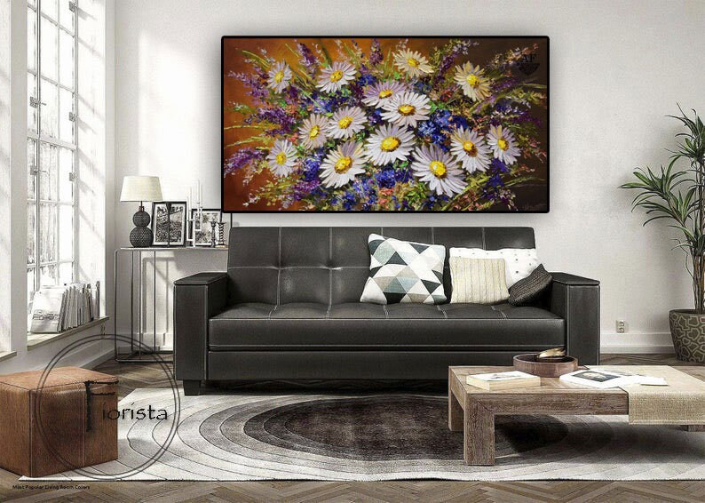 Chamomile Impasto Impressionism Author's Oil Painting - Etsy