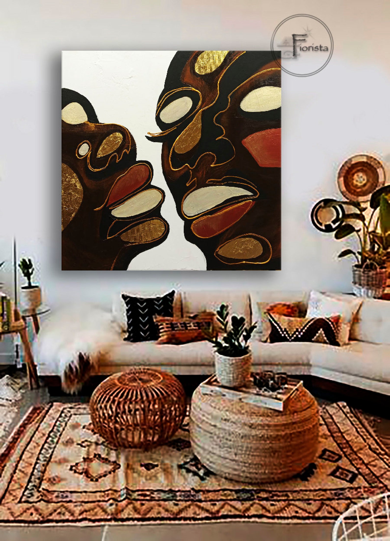 African Art Abstract Painting Figurative Art Minimalism Bedroom ...