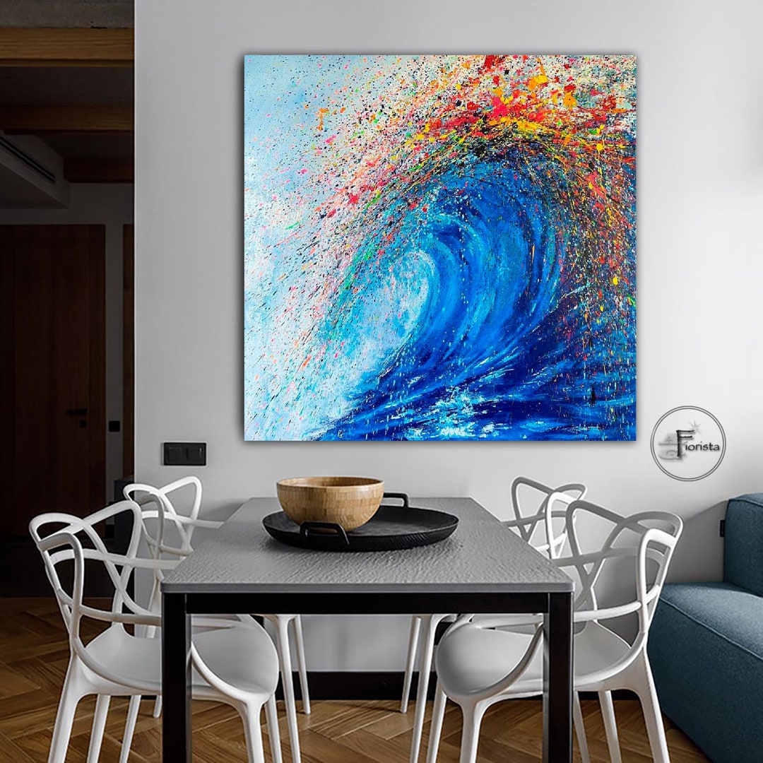 Ocean Modern Wall Art, Ocean Art, Beach Decor, Unique Beach Decor ...