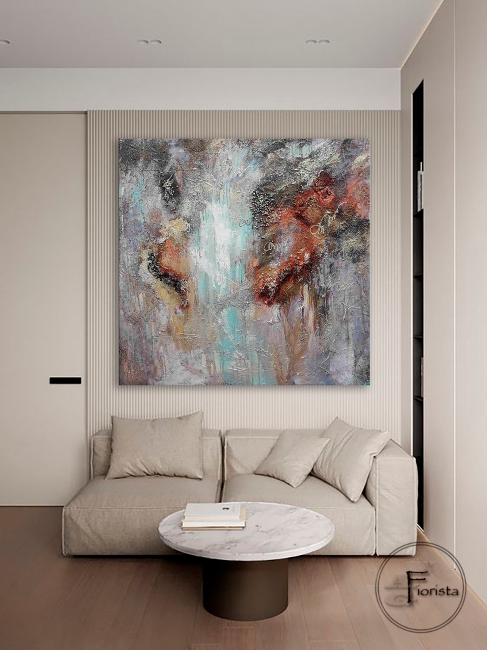 Textured art 3d abstract painting collage terra original | Etsy