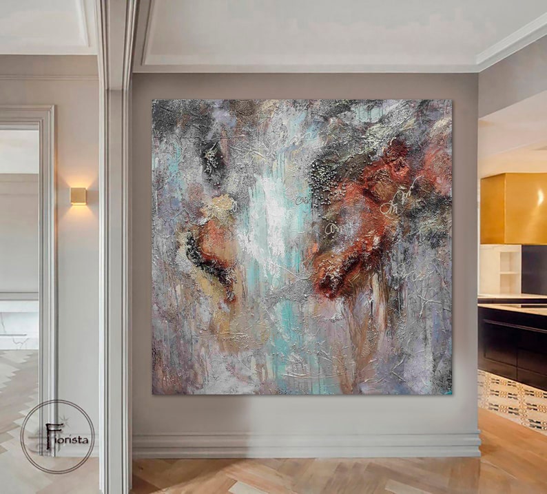 Textured Art 3d Abstract Painting Collage Terra Original Painting Large ...