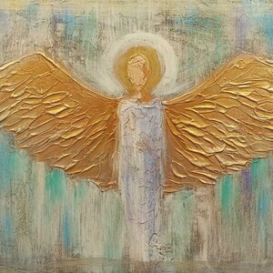Angel Painting, Texture Angel Wings, Golden Art 3d, Religious Art ...