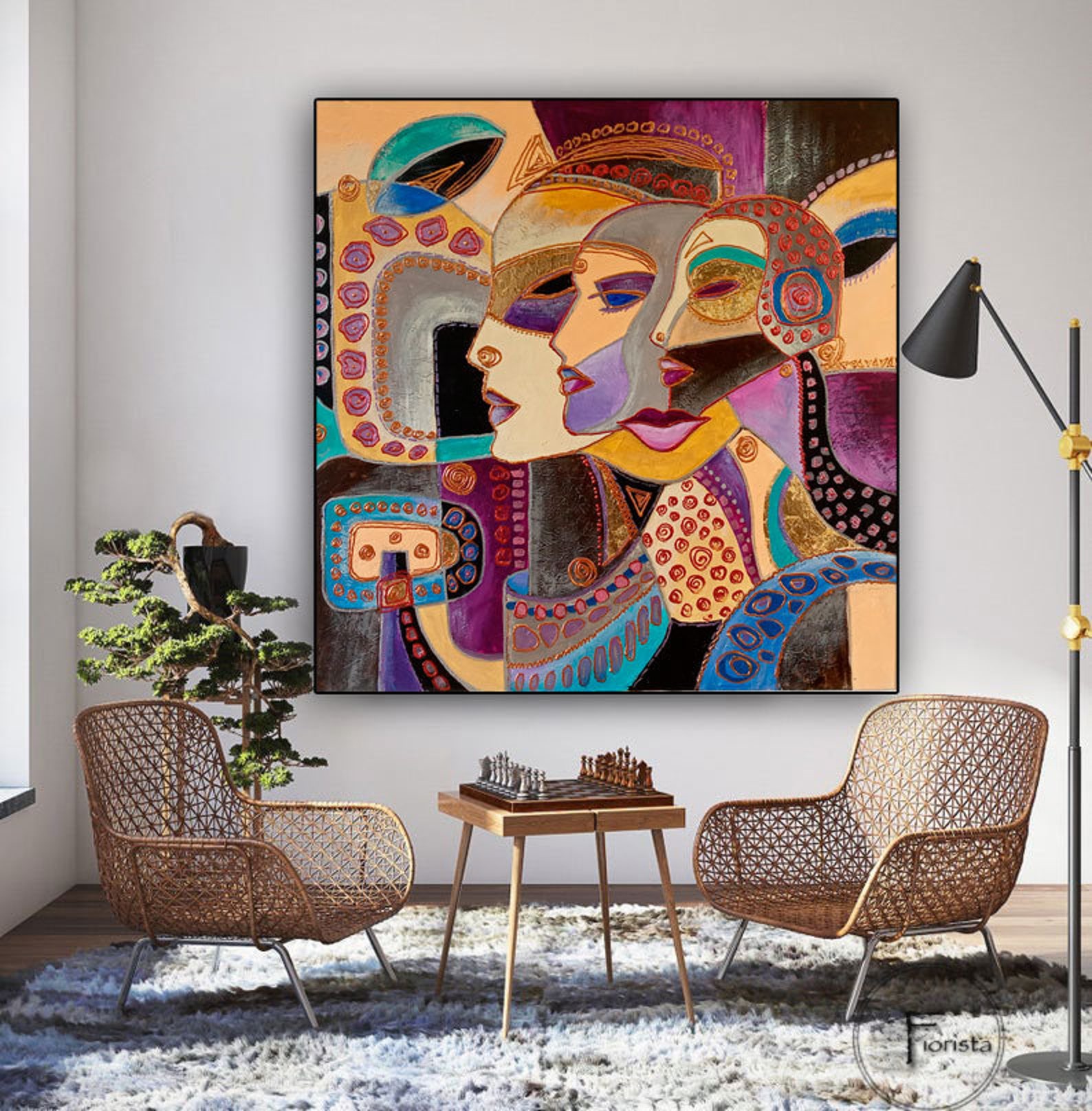 Aliensoriginal Abstract Paintingoil&acrylic Paintings on - Etsy