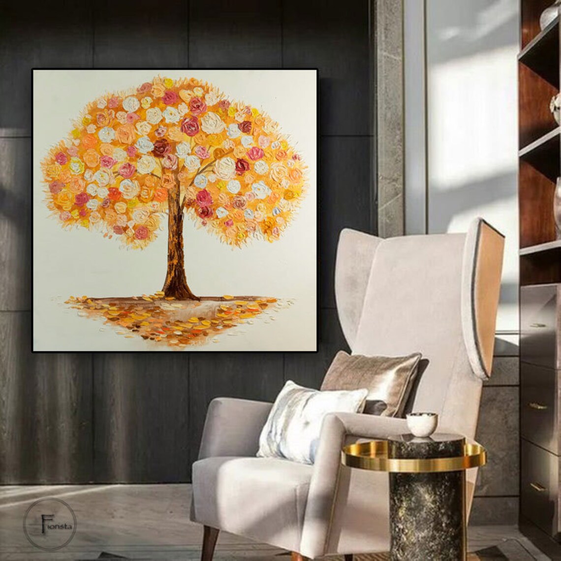 Dream Tree Original Abstract Painting Oil Acrylic Canvas Paintings Wall ...