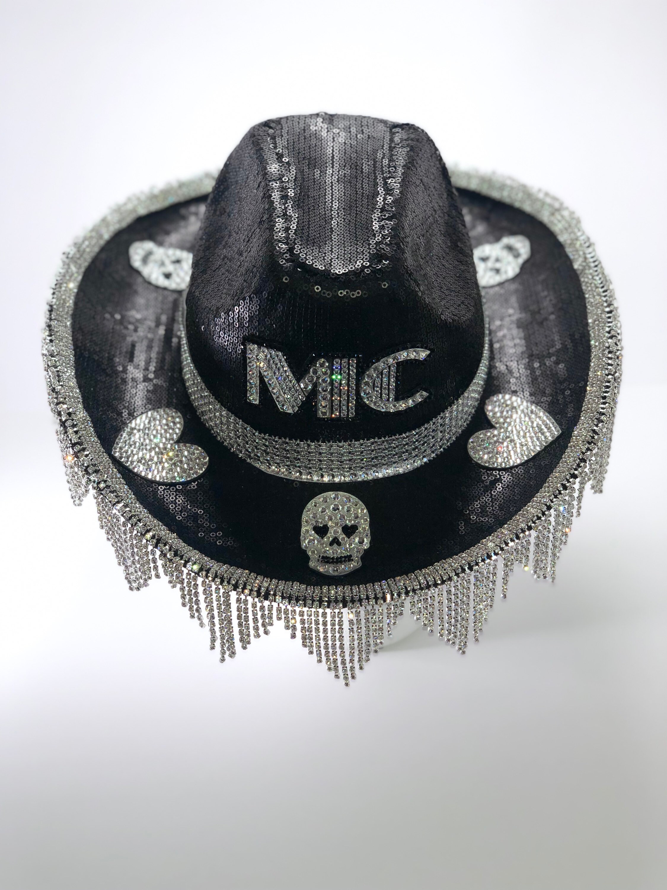 Custom Bespoke Rhinestone Embellished Bling Monogram Patch Designer ...