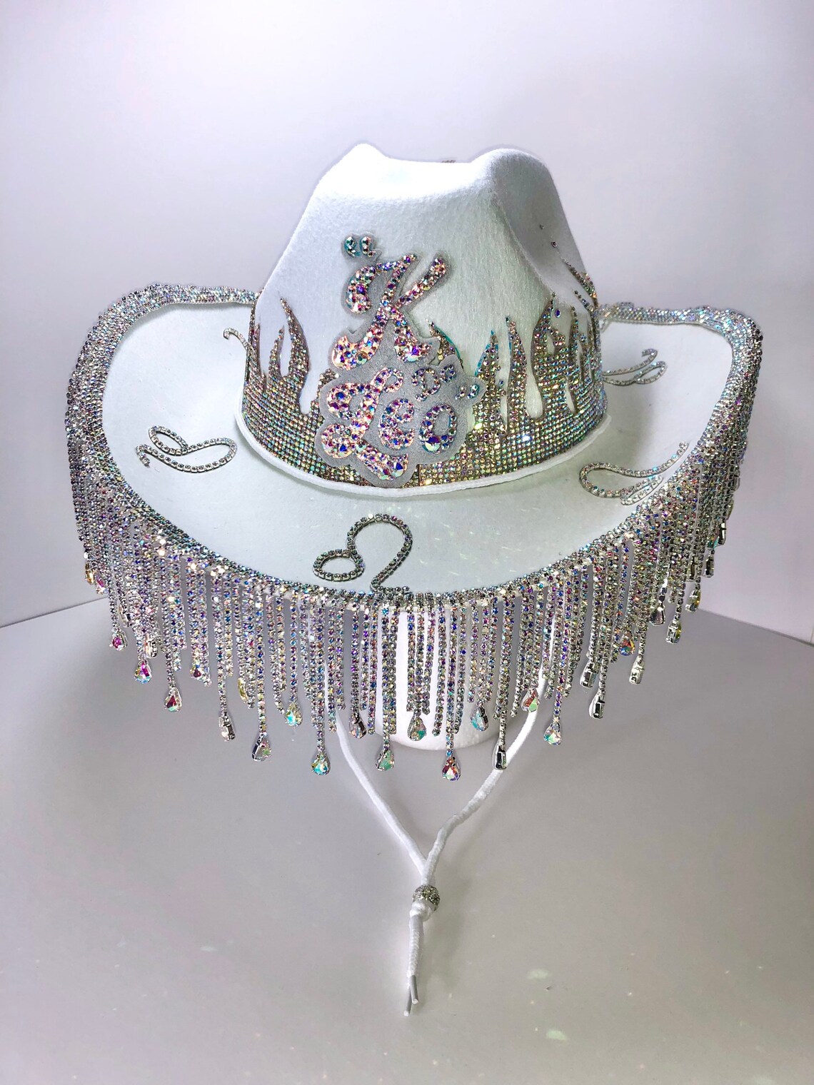 Custom Bespoke Rhinestone Embellished Bling Monogram Patch Designer ...