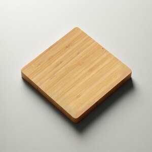 Square Bamboo Coasters With Holder (4pcs Coaster + 1 Storage Box ...