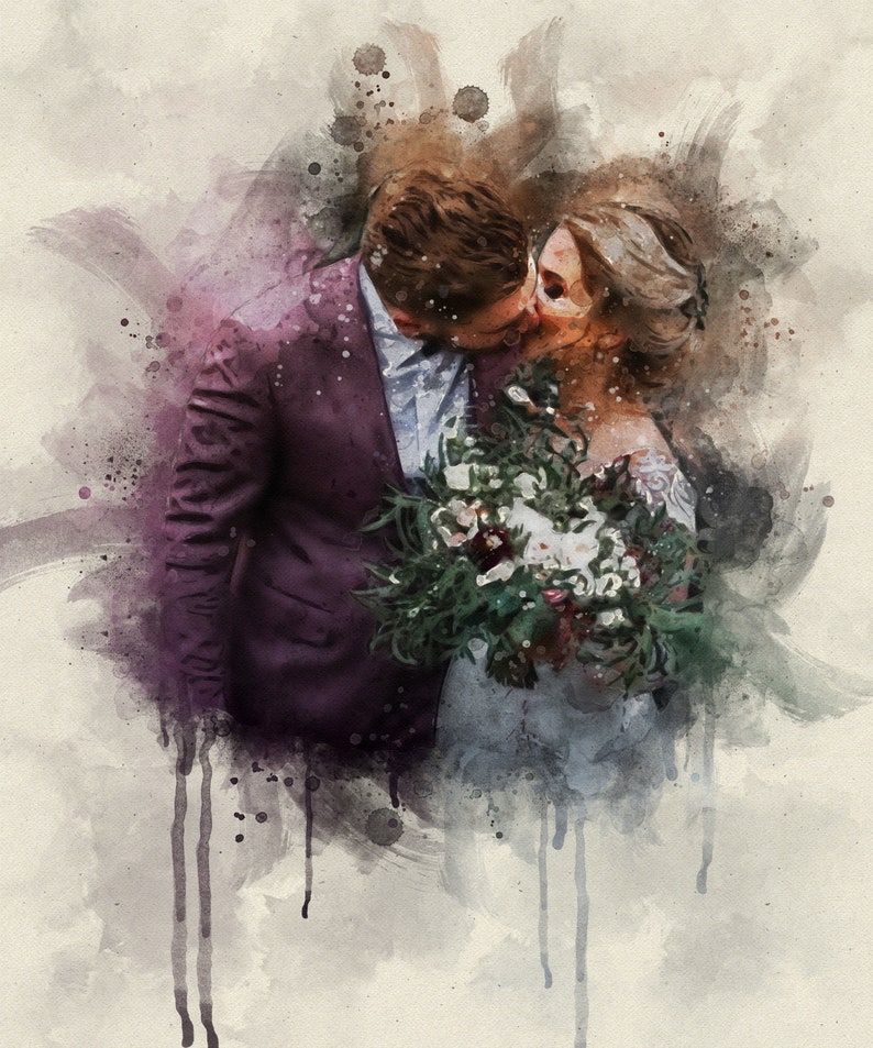 Custom Watercolor Portrait Painting Personalized Painting - Etsy