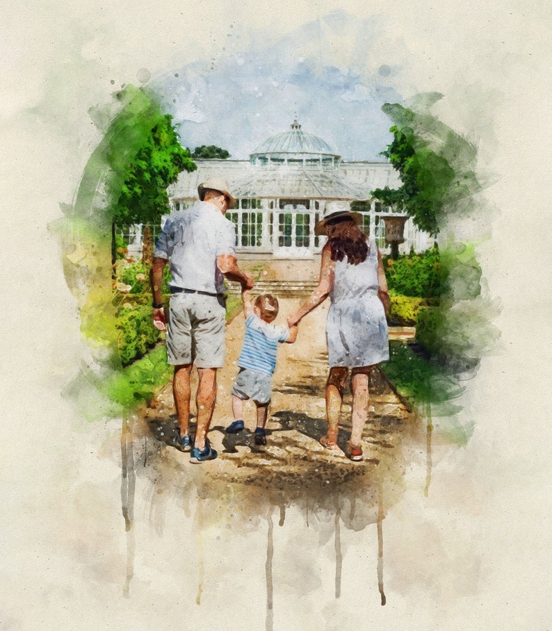 Custom Watercolor Portrait Painting Personalized Painting - Etsy