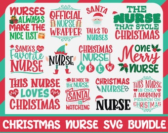 Nurse Christmas Svg | Etsy