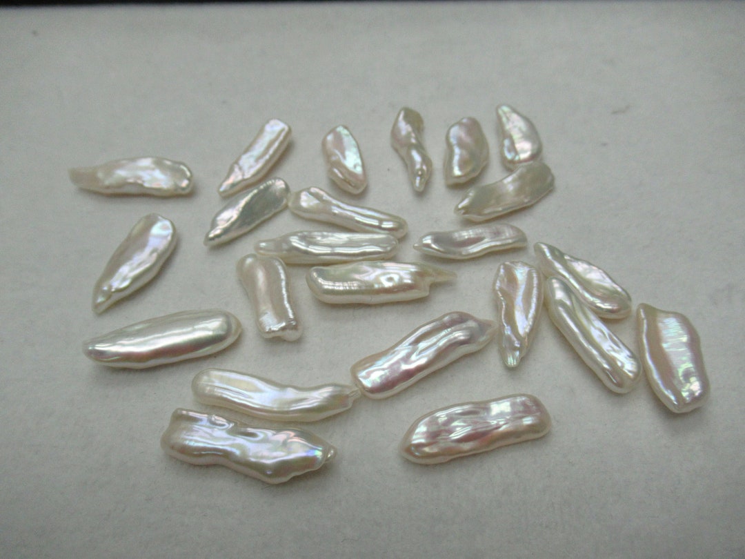 Freshwater White Biwa Pearls 8mm-9mm Large High Quality - Etsy