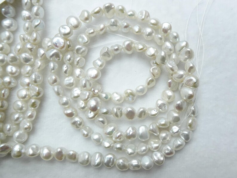 Keshi Freshwater Pearls 6mm-7mm, High Quality, Organic Shapes, Genuine ...