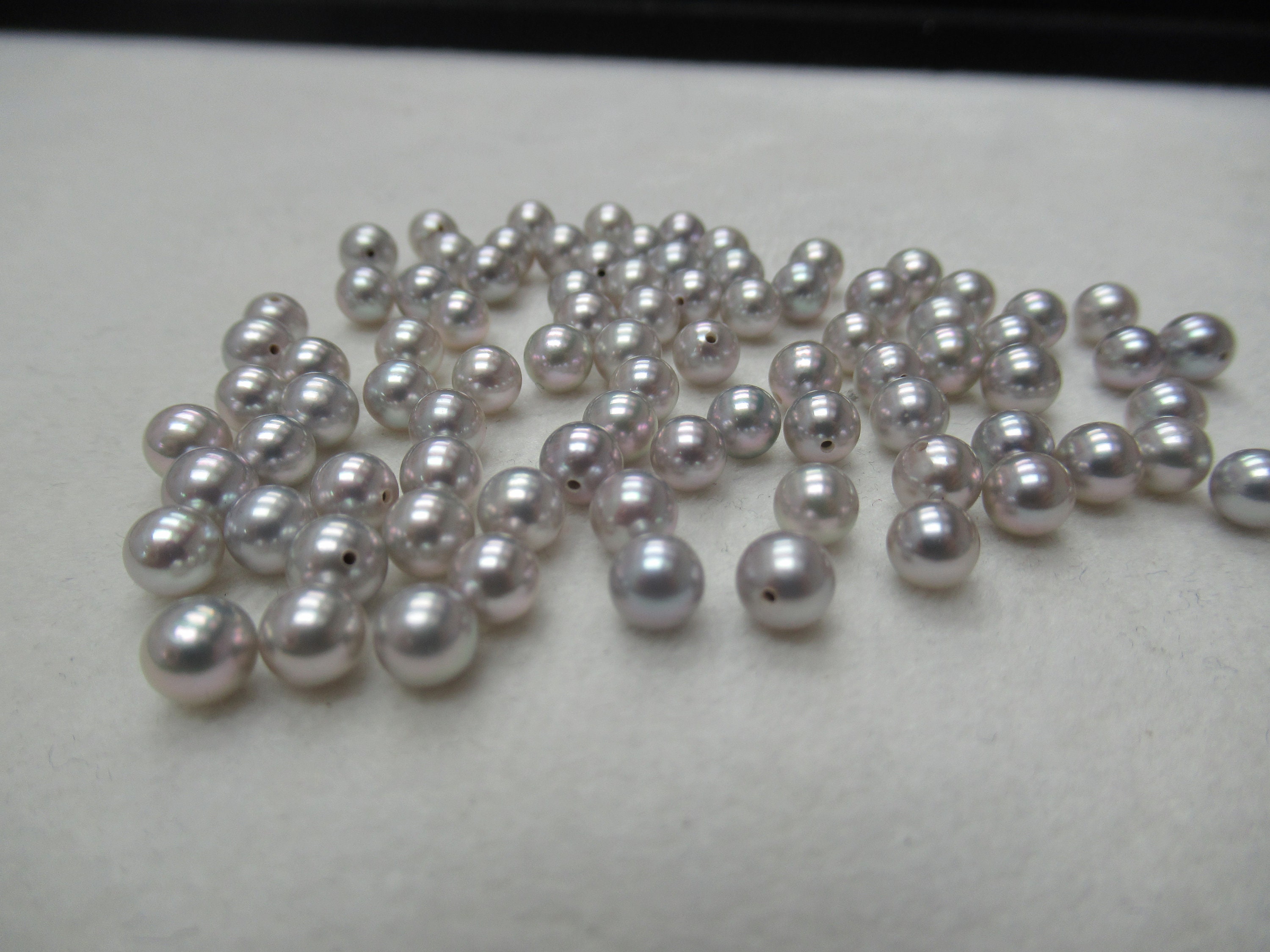 Japanese Akoya Treated Color Pearls 5mm-5.5mm Perfectly Round - Etsy