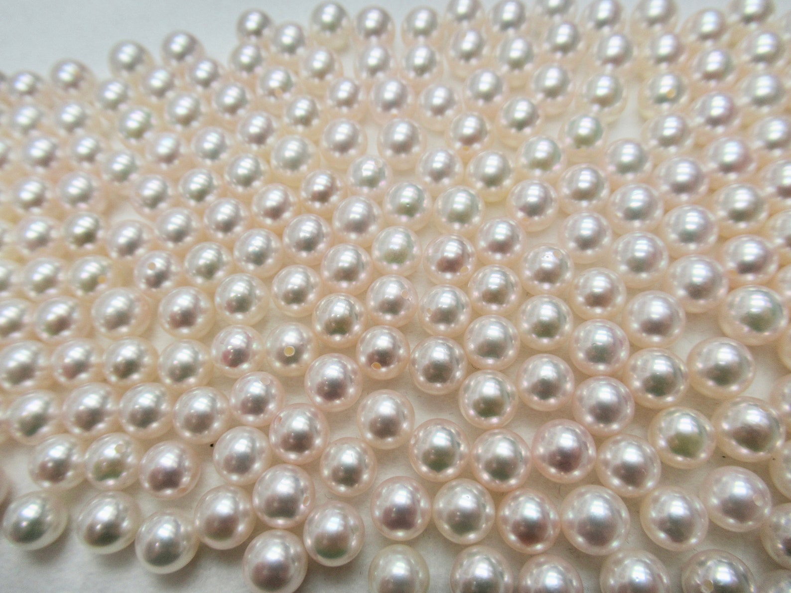 Japanese Akoya Pearl 5mm-9mm, Half Drilled, Round, High Luster, Genuine ...