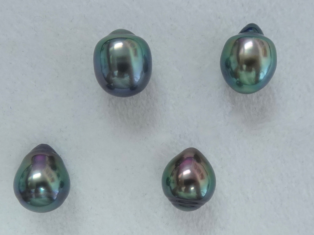 Peacock Natural Colors, Tahitian Circle' Pearls 10mm-11mm, Excellent ...