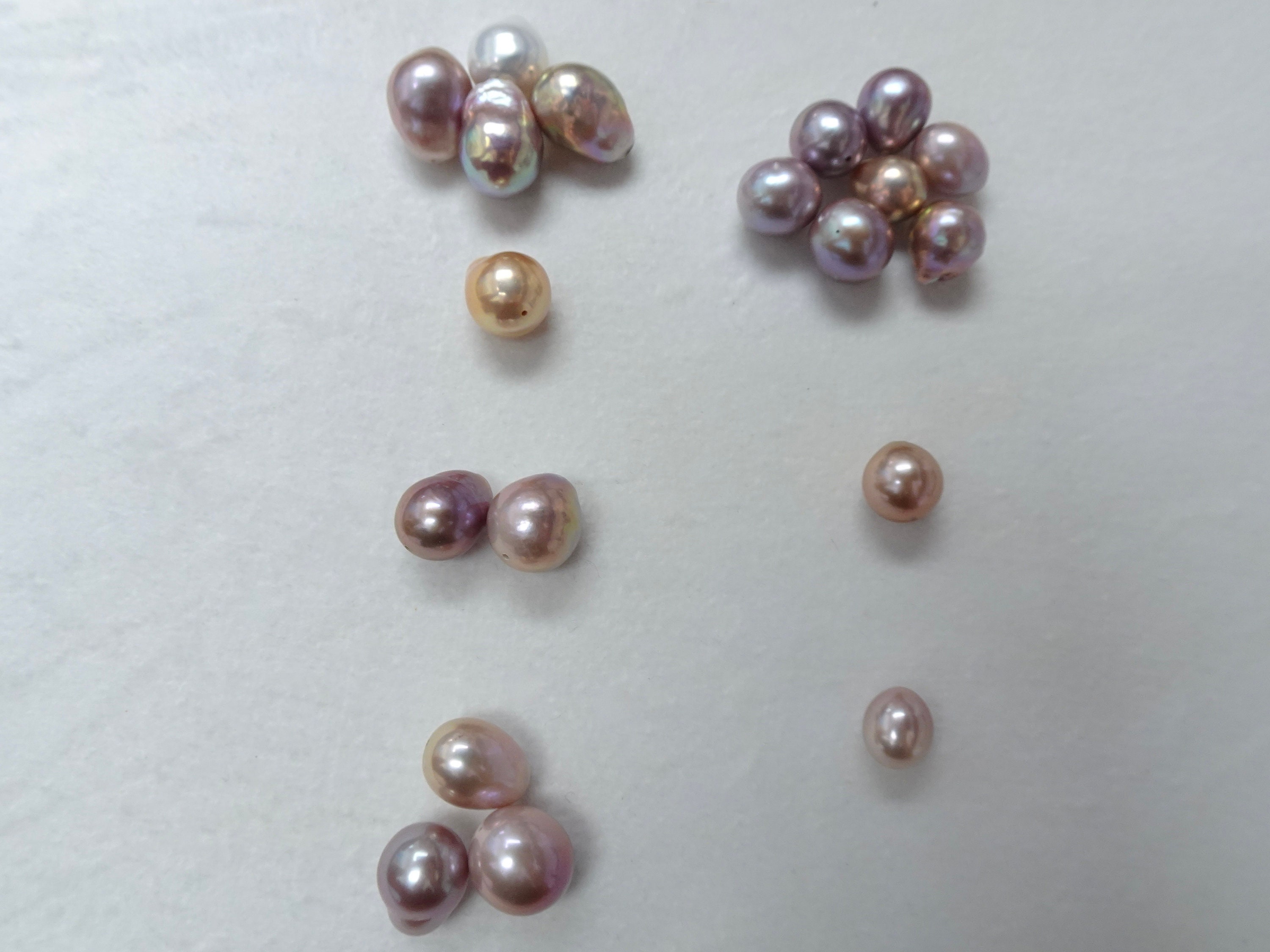 11-18mm Freshwater Natural Color Metallic Pink and Purple Pearl, High ...
