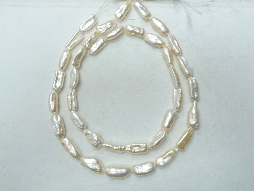 Freshwater Biwa Pearl Strand 10mm-11mm, Large Biwa Pearls, High Quality ...