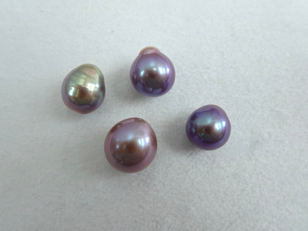 DEEP PURPLE and Lavender Freshwater Baroque Pearls - 12mm-14mm ...