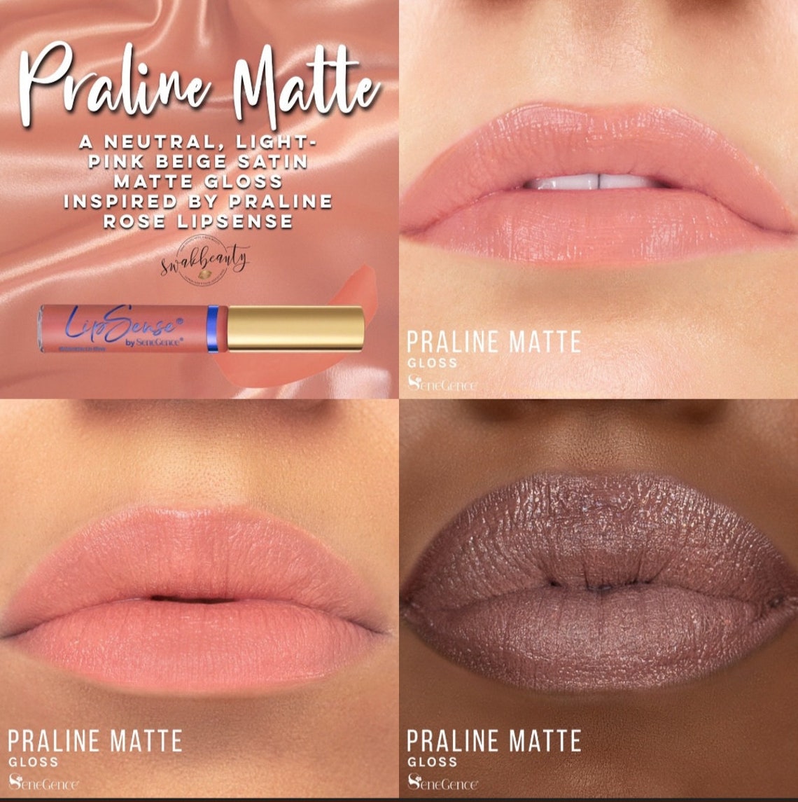 Praline Matte Gloss Lipsense, Senegence - Etsy