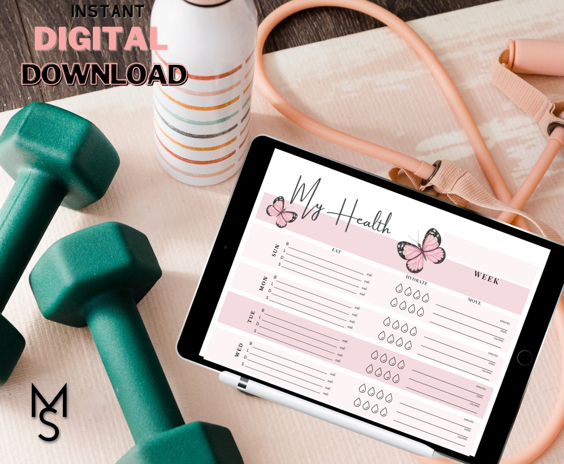 Printable Weekly Health Tracker Printable Tracker Fun | Etsy