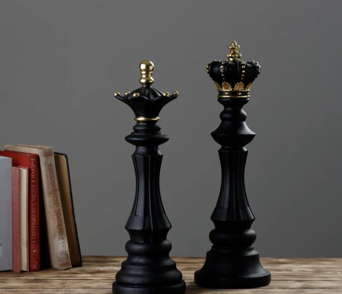 Decorative Set of 3 Three Chess Pieces | Classy Home Decor | Stylish ...