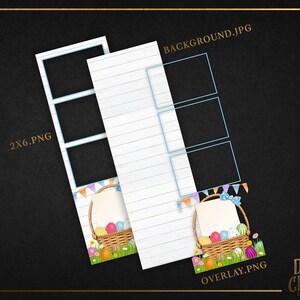2x6 Easter Photo Booth Template Frame Overlay - Etsy