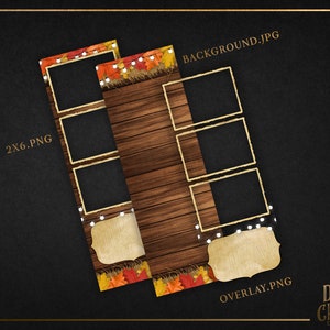 Fall 2x6 Photo Booth Template for Thanksgiving Friendsgiving Festival ...