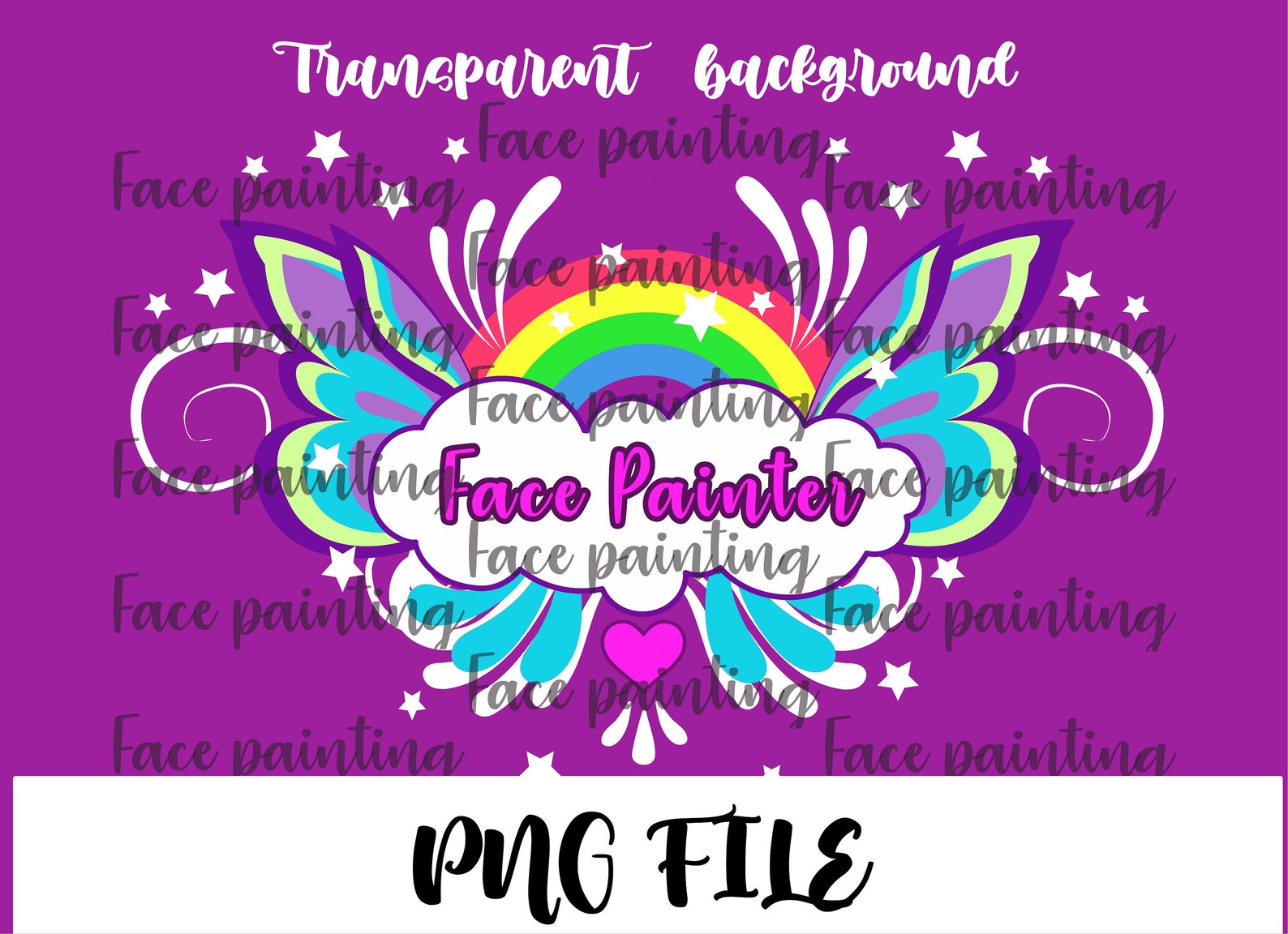 Face Painting Png Transparent Background File - Etsy Australia