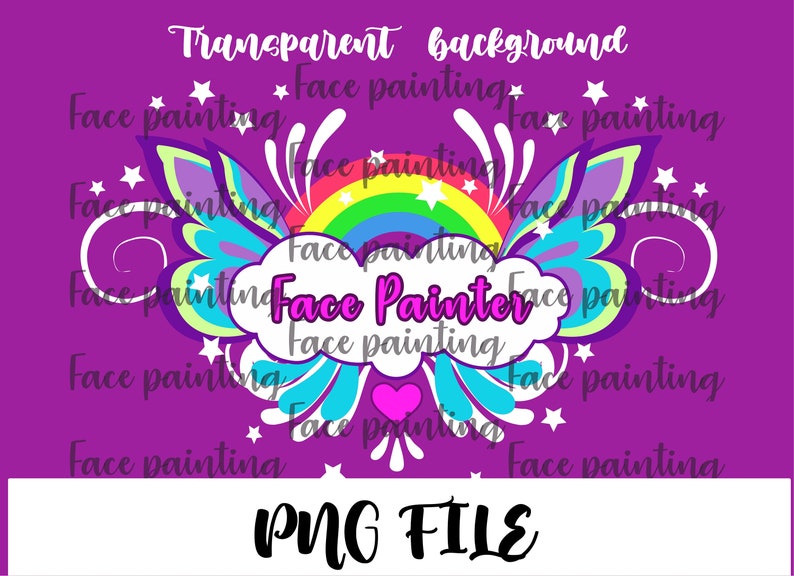 Face Painting Png Transparent Background File - Etsy Australia