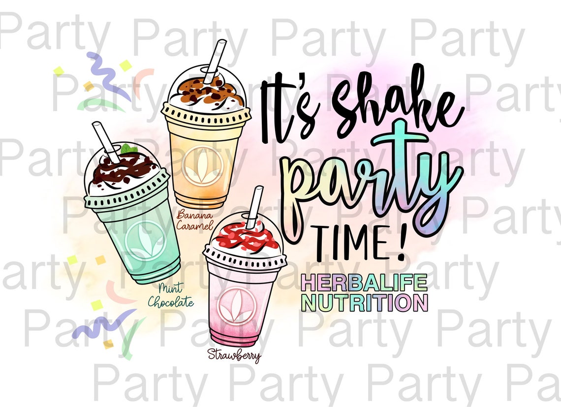 Shake Party Time Png File | Etsy India