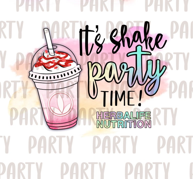 Shake Party Time Png File - Etsy