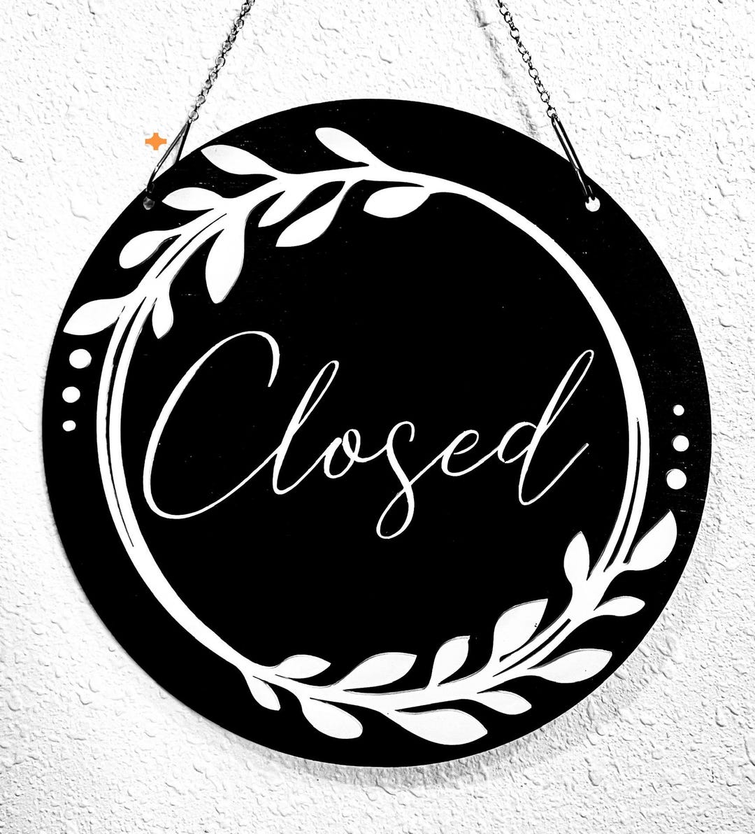 Open and Closed Wooden Sign - Etsy