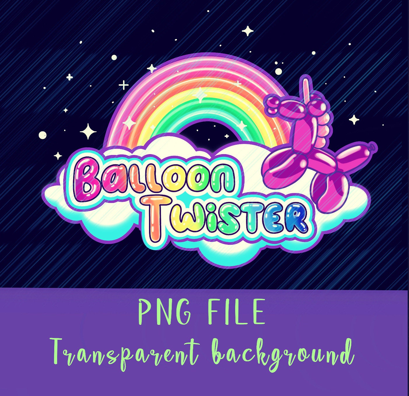 Balloon Twister Png File - Etsy