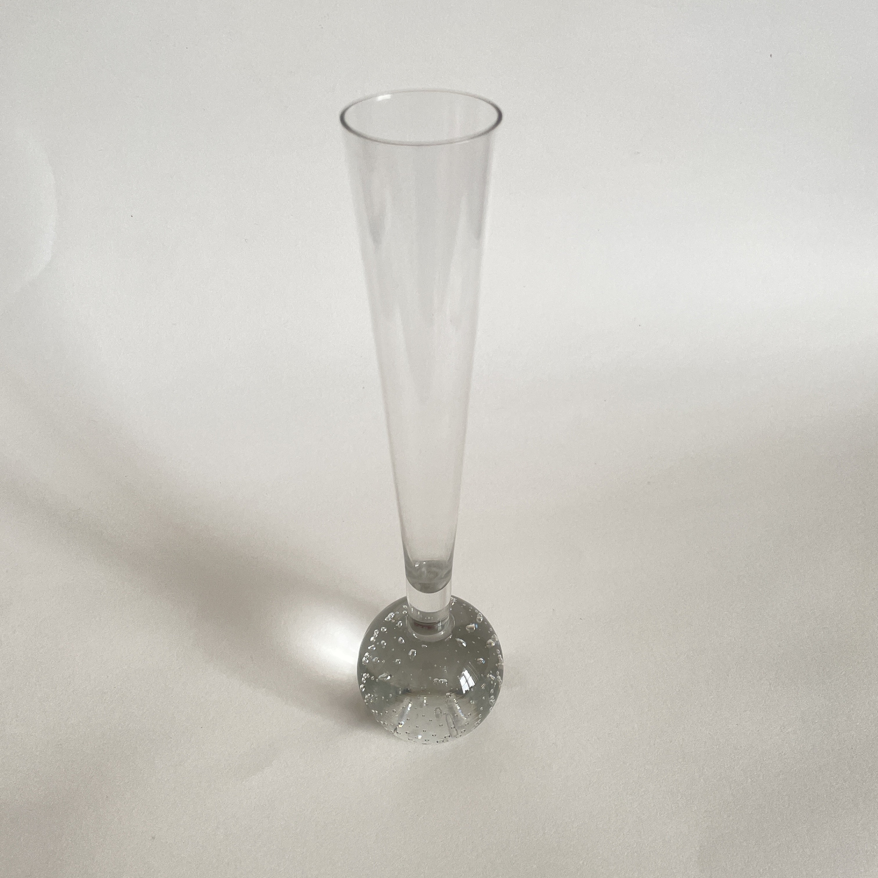Vintage Controlled Bubbles Bullicante Bud Vase Midmod Clear Glass Vase ...