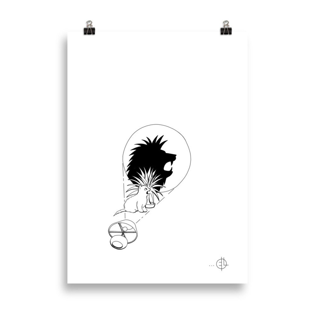 Poster "bluff" Black and White 21x30cm / 30x40cm /50x70cm - Etsy