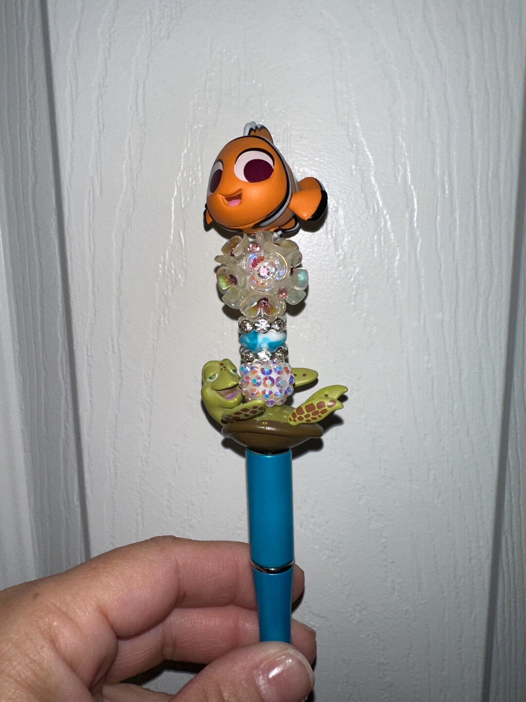 Disney Nemo and Squirt Beaded Focal Pen Ready to Ship - Etsy