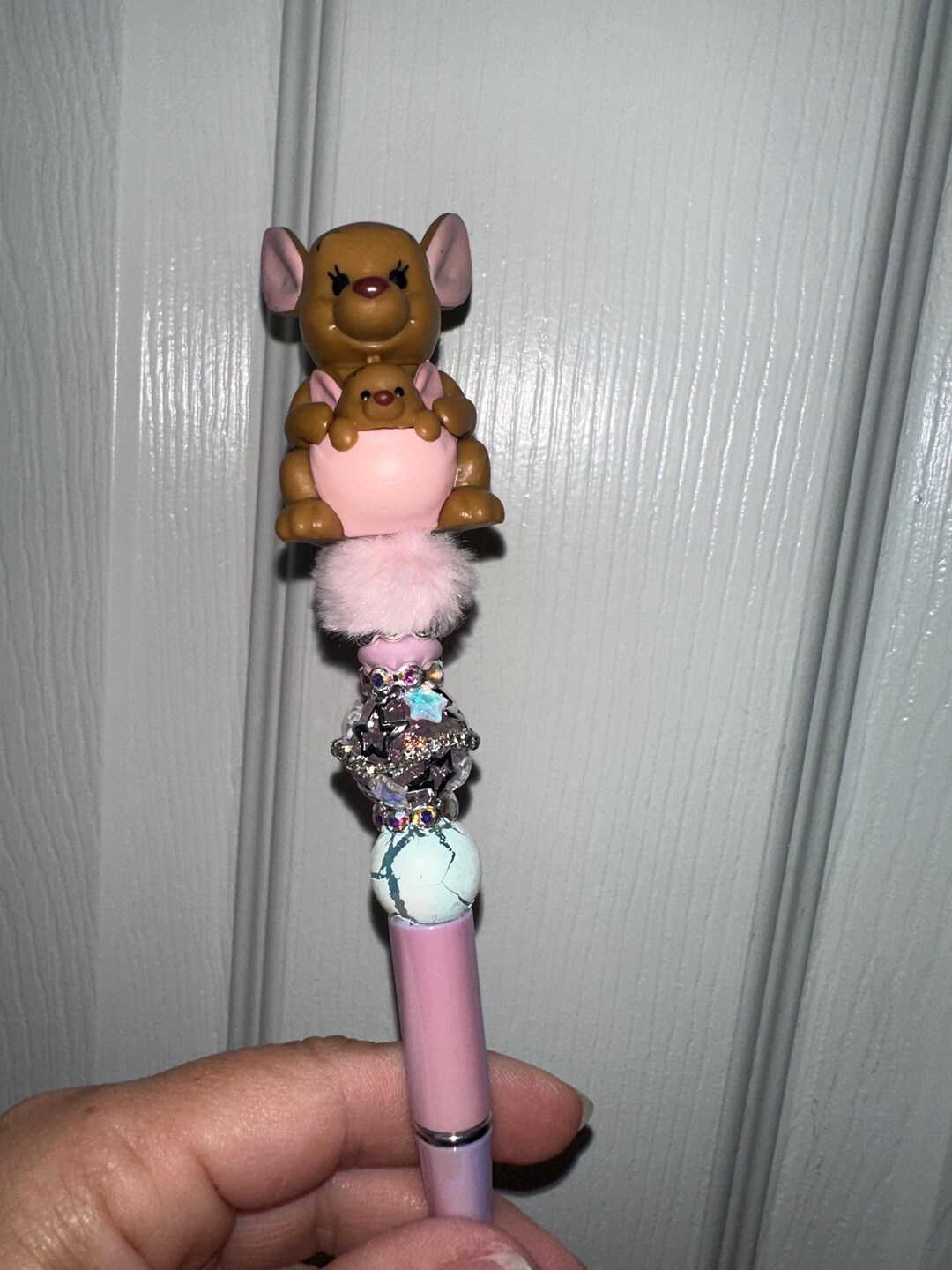 Disney Roo From Winnie the Pooh Beaded Focal Pen Ready to Ship Focal ...