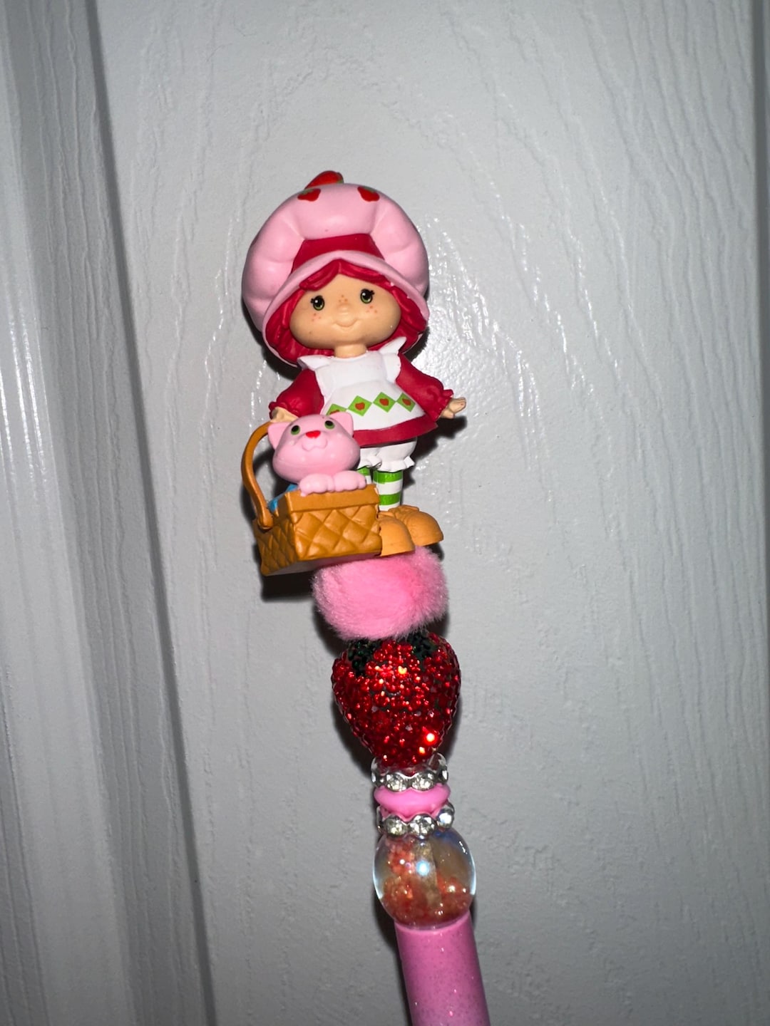 Strawberry Shortcake Beaded Focal Pen Ready to Ship Focal Pens - Etsy