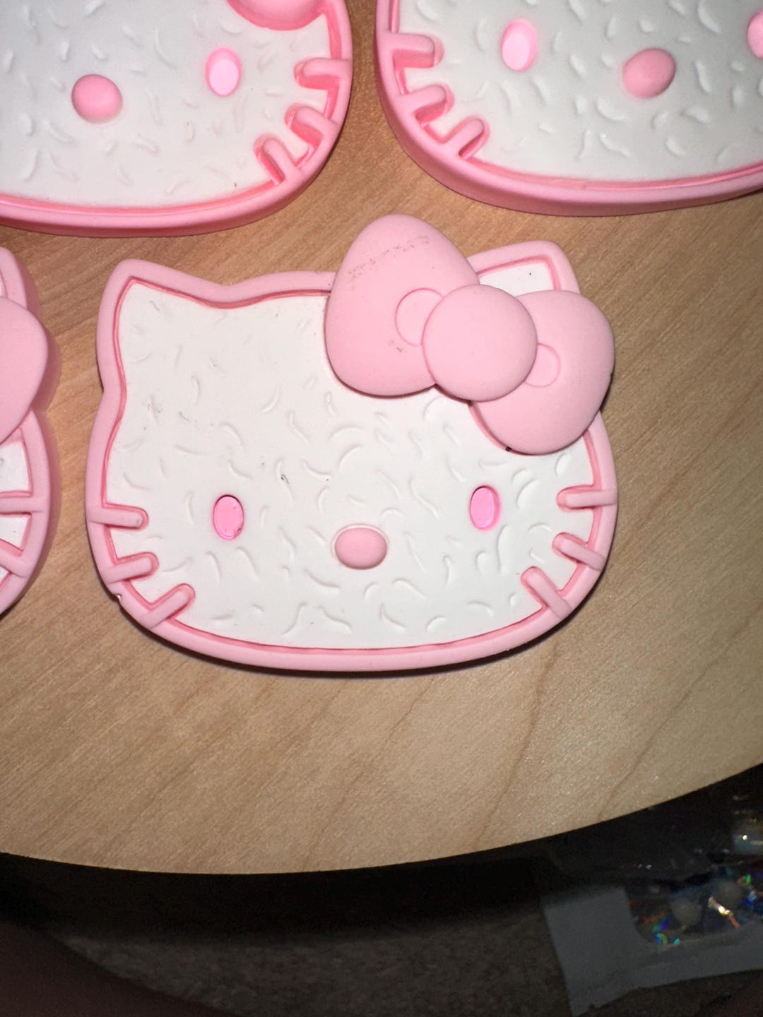 Hello Kitty Light Pink and White Popsocket or Bagereel With Clip or ...
